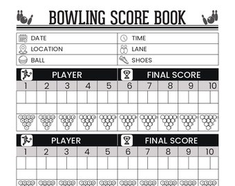 Bowling Score Tracker - Etsy