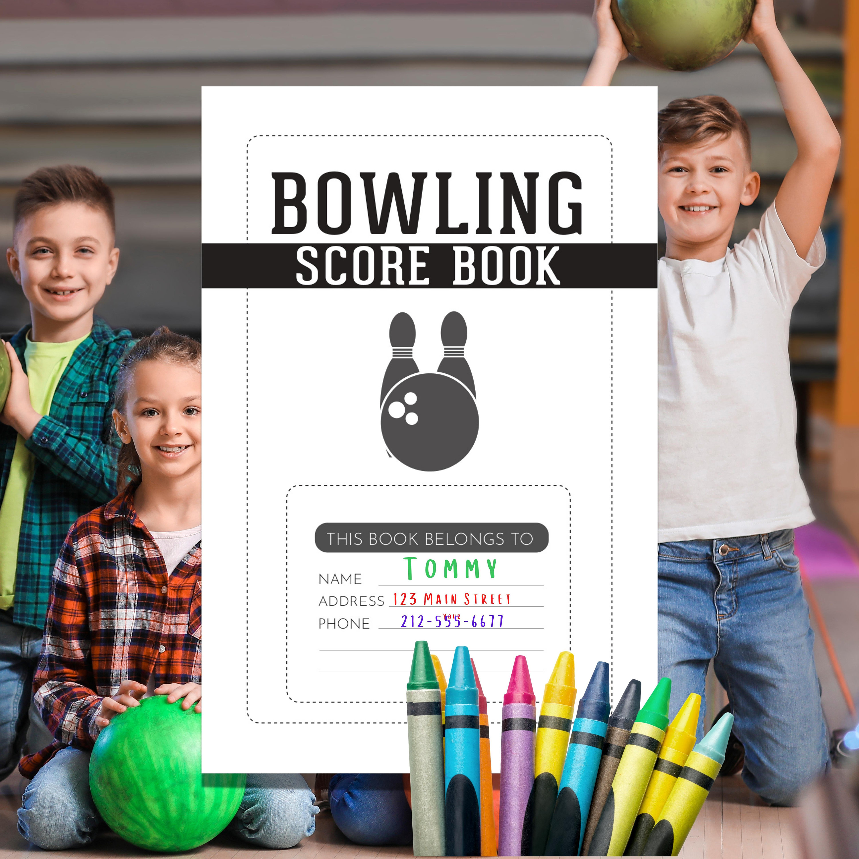 Bowling Score Sheet, Bowling Log, Game Tracker, Bowling Score Printable ...