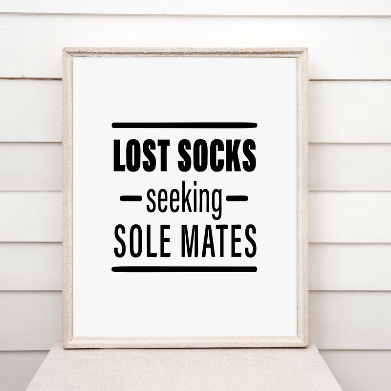 Lost Socks Sign - Etsy