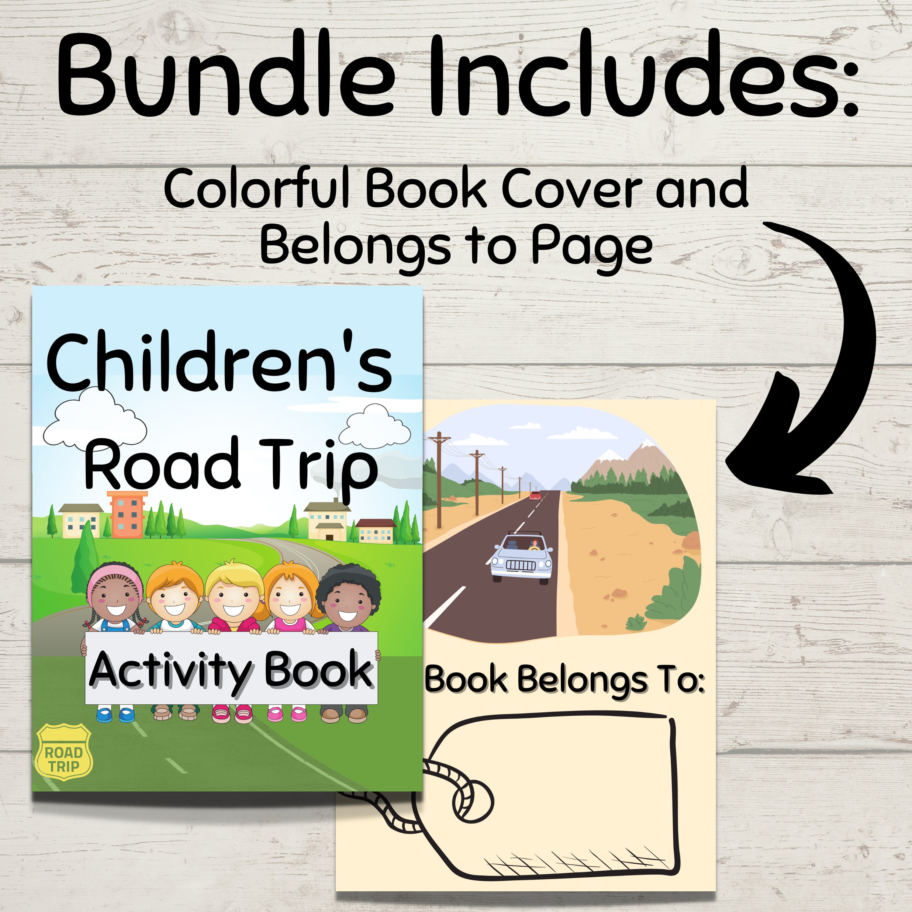 Road Trip Activity Pack, Road Trip Games, Airplane Activity Book for ...