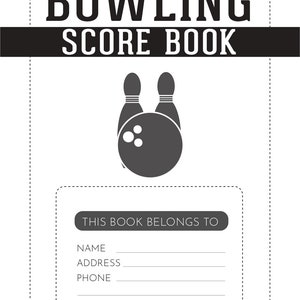 Bowling Score Sheet, Bowling Log, Game Tracker, Bowling Score Printable ...