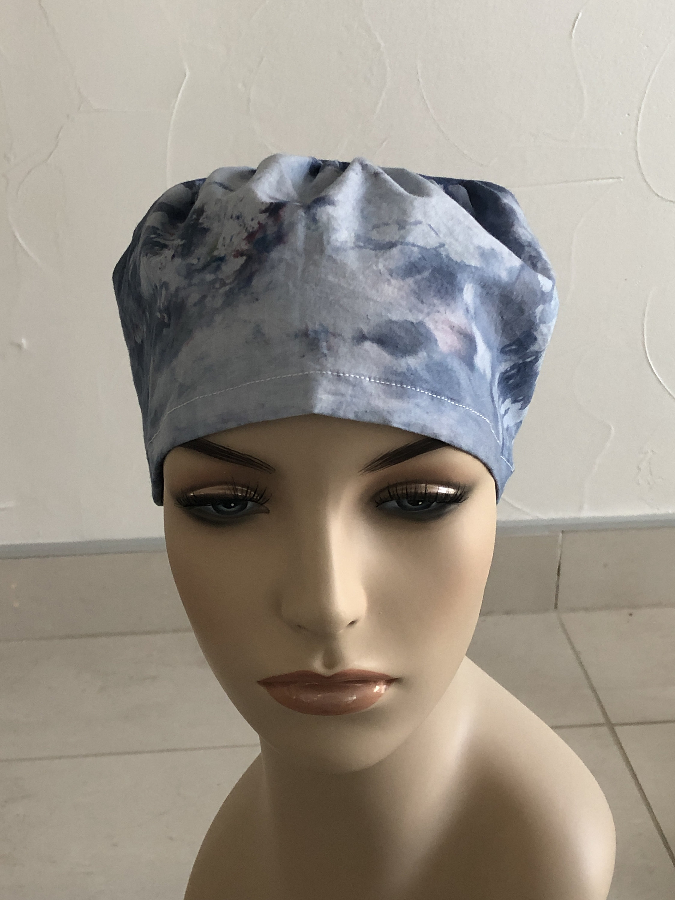 Hand ice dyed scrub cap. | Etsy