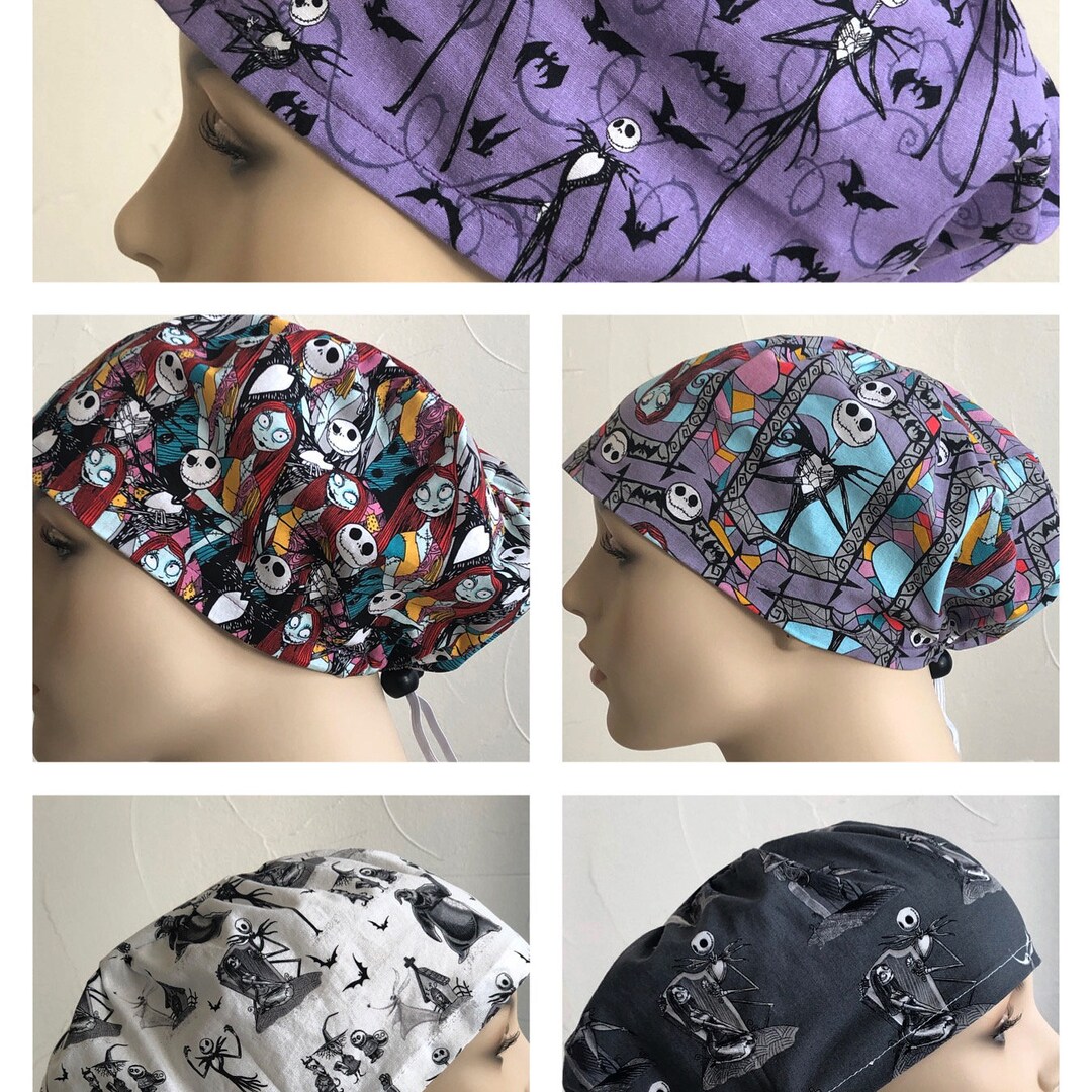 Nightmare Before Christmas Scrub Caps/hats - Etsy