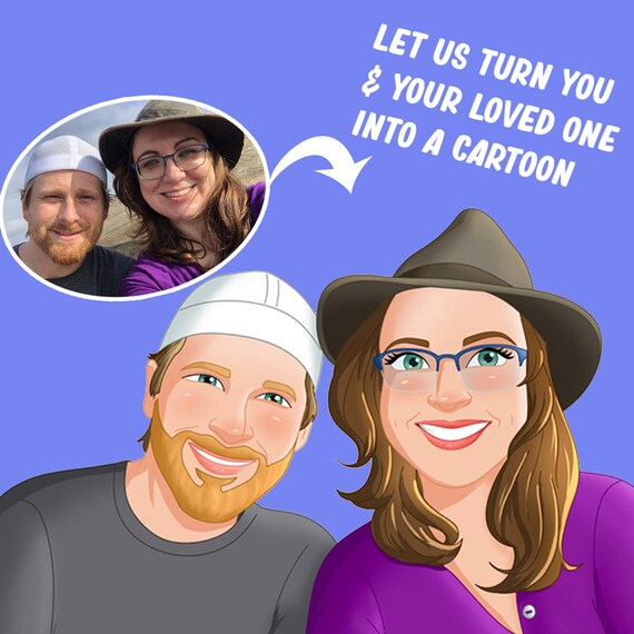 Disney Stylized Cartoon Disney Style portrait Custom | Etsy