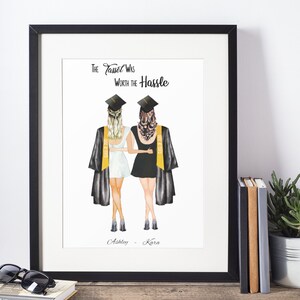 Friends Graduation Print, Graduation Gift for Her, College Graduate ...