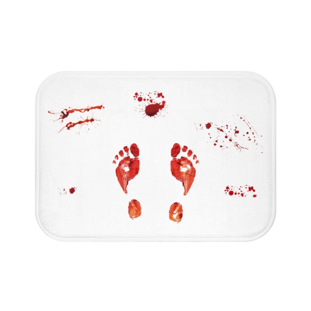 Blood Bath Mat - Original Bath Mat - Unusual Bath Math - Etsy