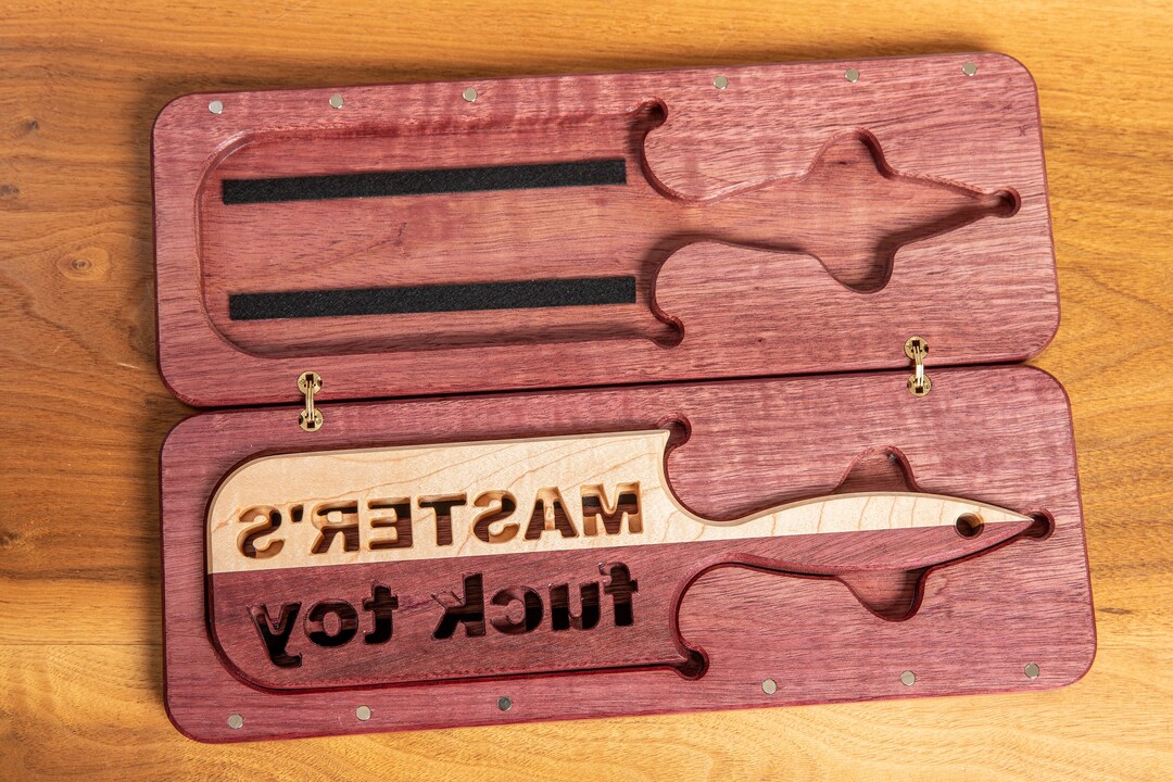 BDSM Spanking Paddle With Locking Carry & Display Case, Solid ...