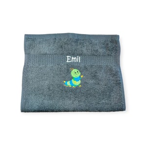 Kinder Handtuch mit Name und Motiv 30x50 cm Kita Kindergarten oder für ...