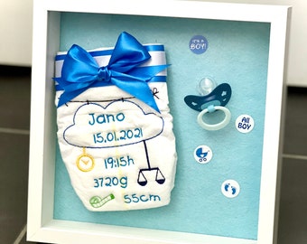 Diaper in Picture Frame - Etsy