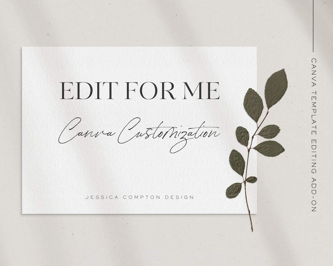 Edit My Template Customization Add on Edit Template Service - Etsy