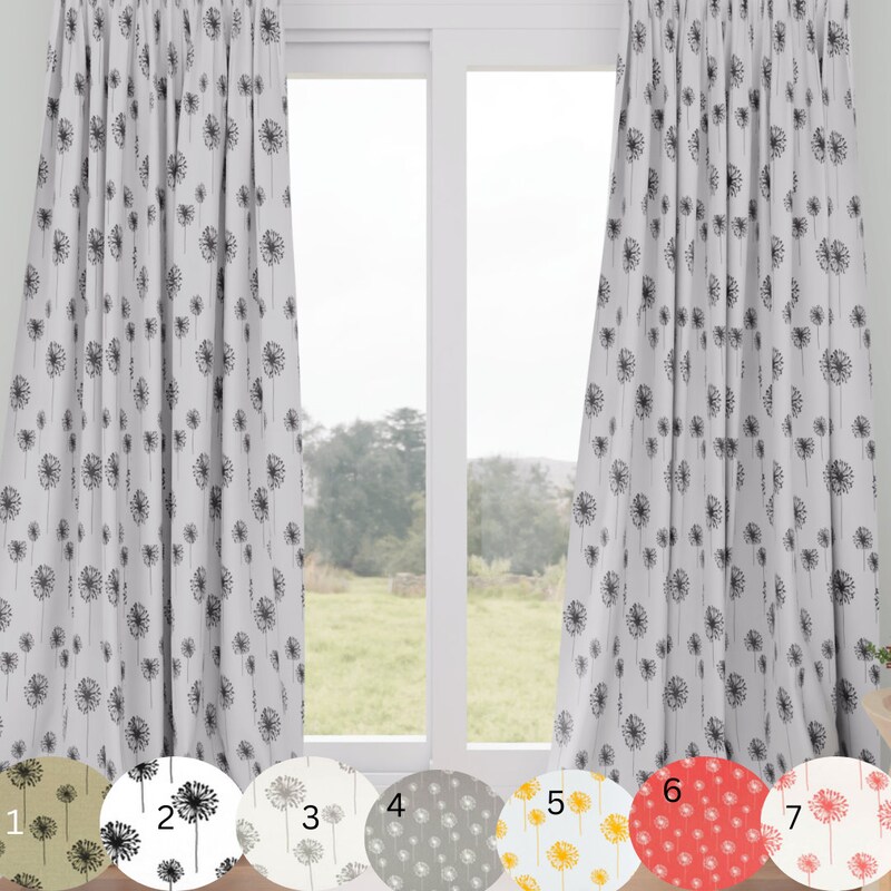 Dandelion Curtains Blackout - Etsy