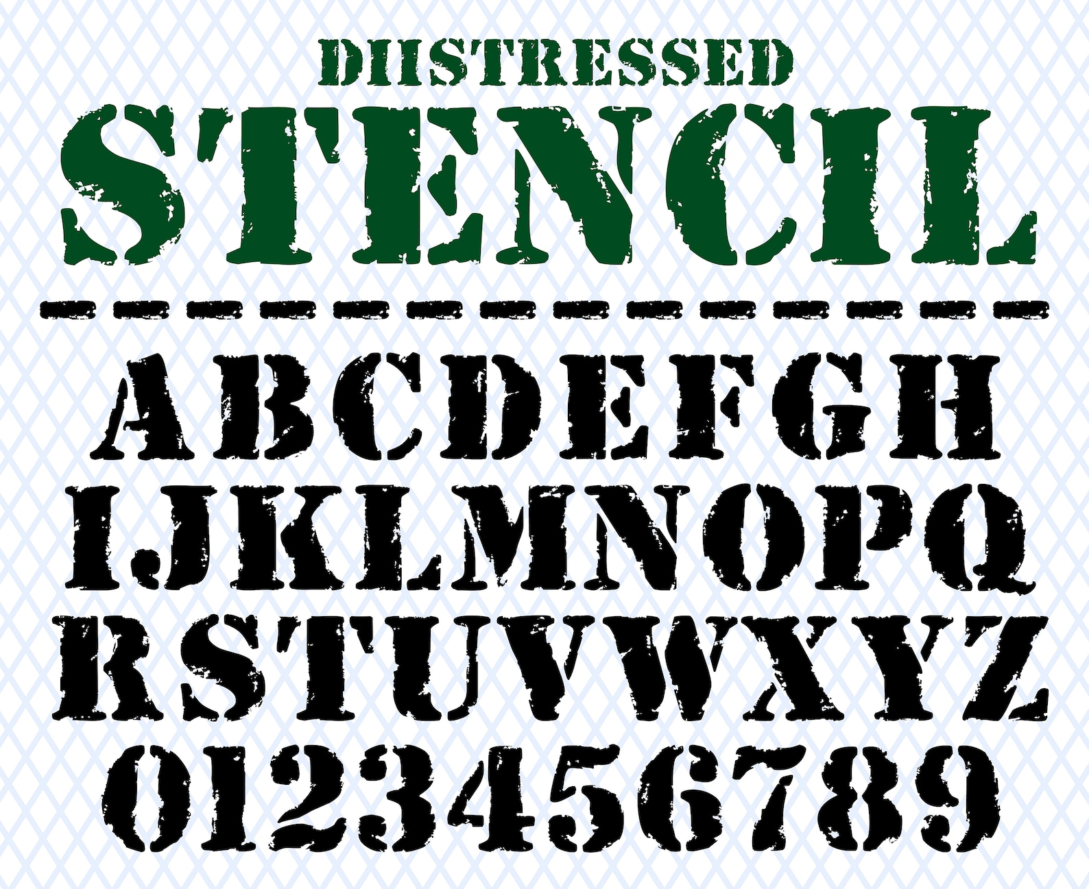 Stencil Font Ttf Svg Distressed Military Font Army Font Military ...