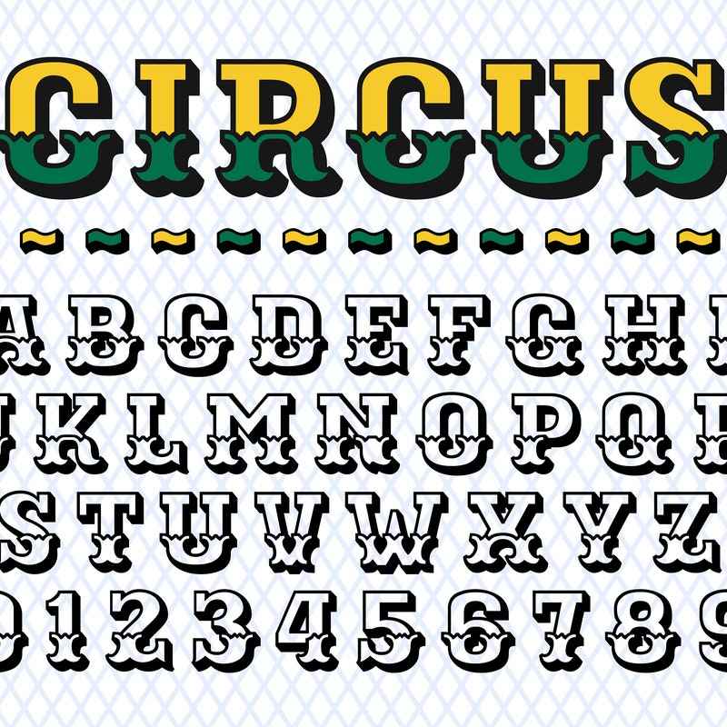 Circus Font - Etsy