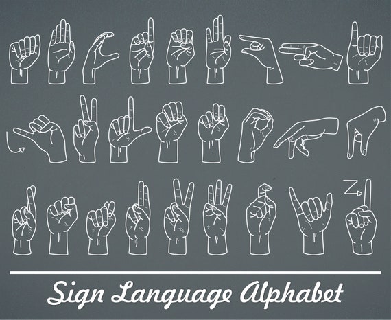 Sign Language Alphabet Vector Sign Language Alphabet Vector