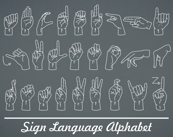 Sign Language SVG | ASL SVG | American Sign Language Svg | Asl Alphabet ...