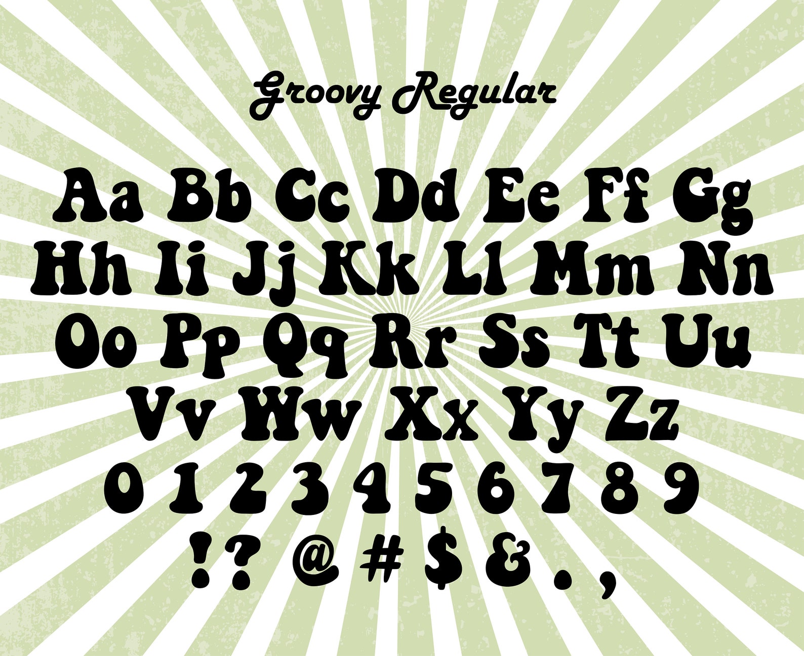 Groovy Font Ttf Svg Retro Groovy Font Groovy Letters Font Groovy ...