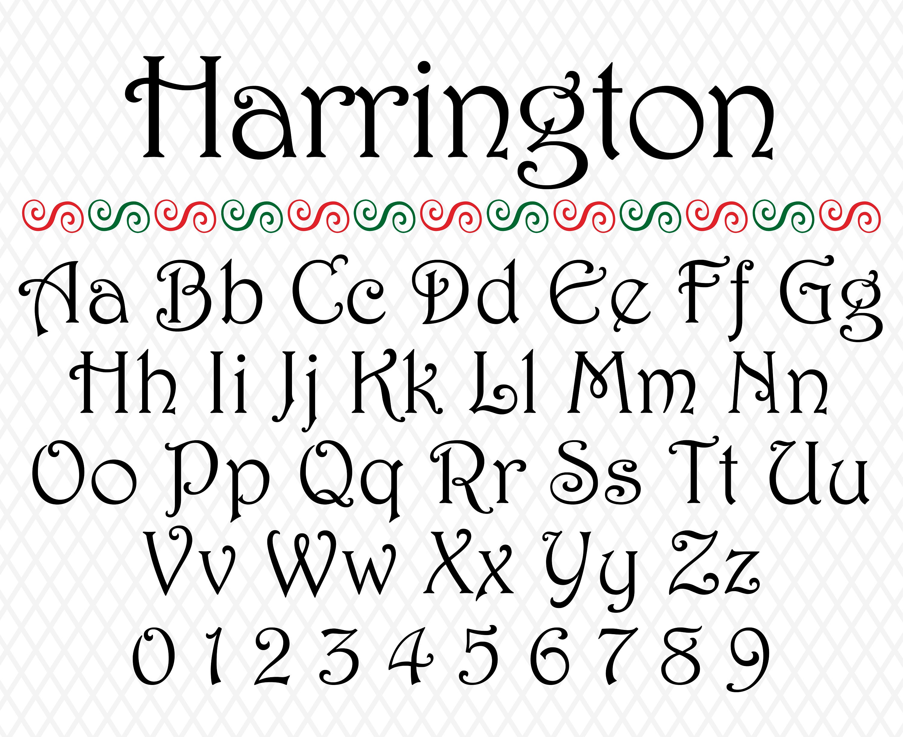 Harrington Font