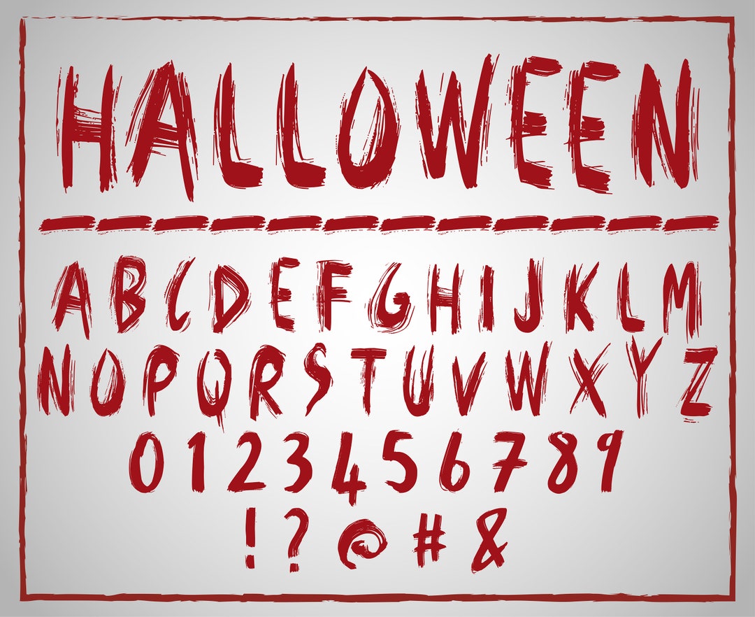 Halloween Font Svg Ttf Horror Font Scary Font Creepy Font Spooky Font ...