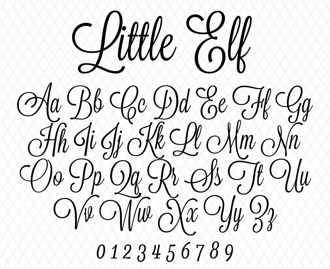 Christmas Font Christmas Cursive Font Christmas Monogram Font Christmas ...