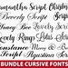 Fonts Bundle TTF SVG Files Cursive Fonts Bundle Wedding Fonts Bundle ...