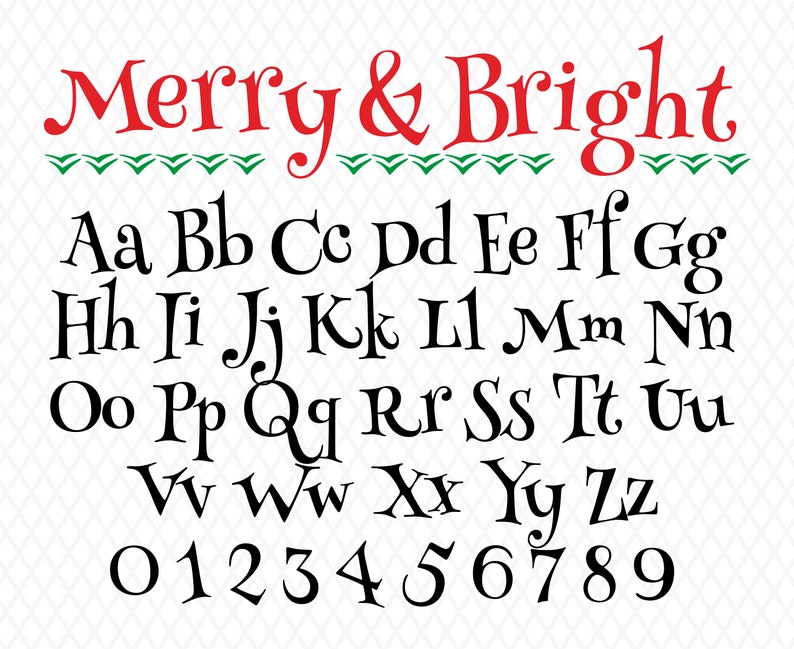 Christmas Fonts Christmas Font Monogram Christmas Script Santa Font ...