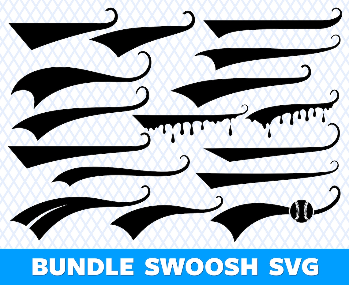 Swoosh Svg Text Tails Svg Baseball Text Tails Svg Png Text Swoosh Svg ...