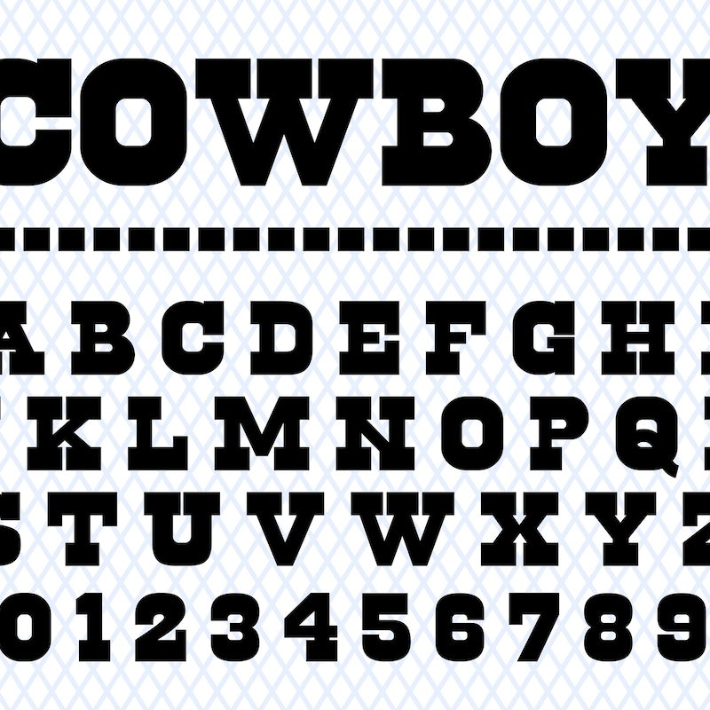 Cowboy Lettering - Etsy