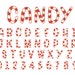 Christmas Fonts Bundle Christmas Monogram Holiday Font Candy Cane Font ...