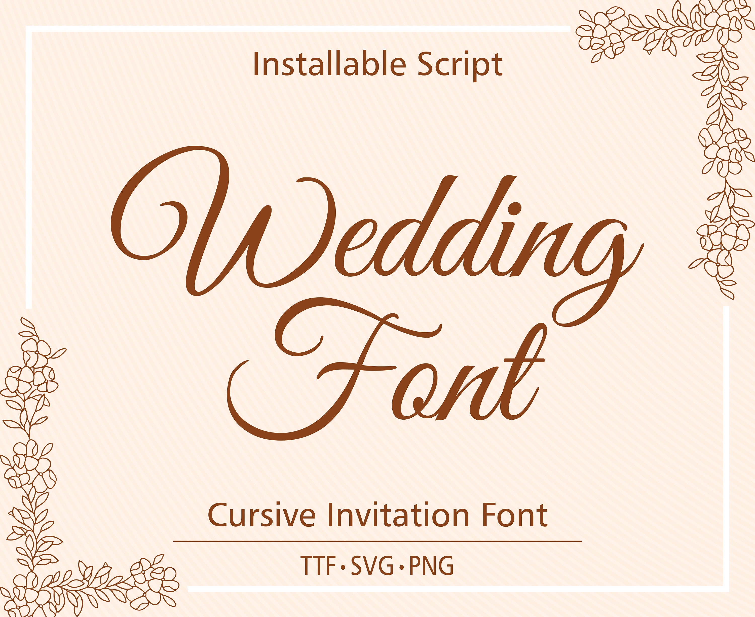 Wedding Font Invite Font Wedding Calligraphy Font Wedding Cursive Font ...