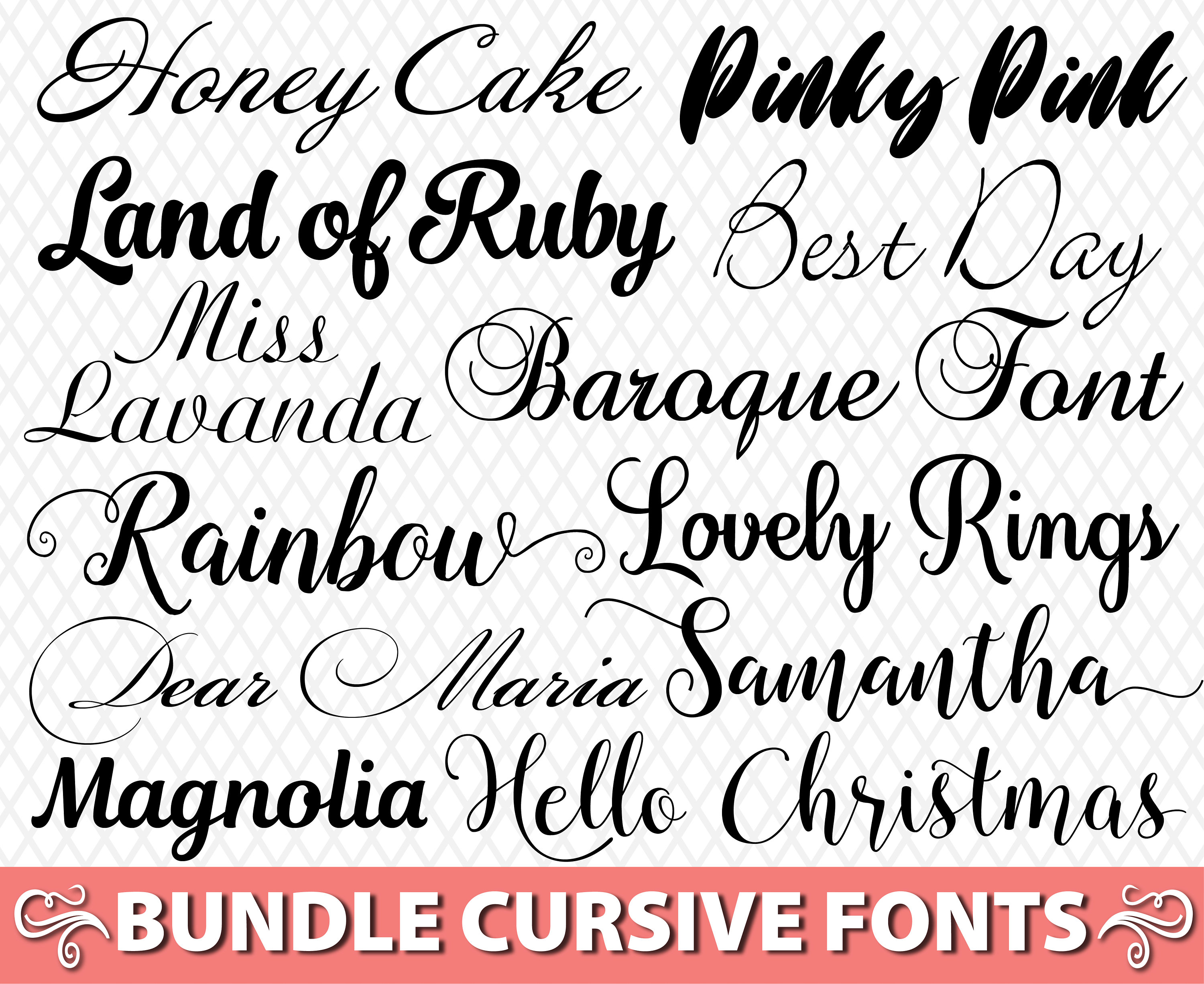 Bundle Cursive Fonts TTF SVG Files Bundle Wedding Fonts Bundle - Etsy ...