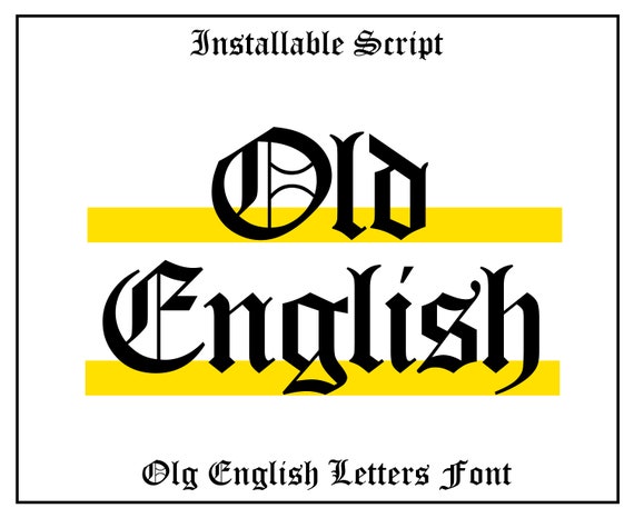 Old English Script Font Free Downloads