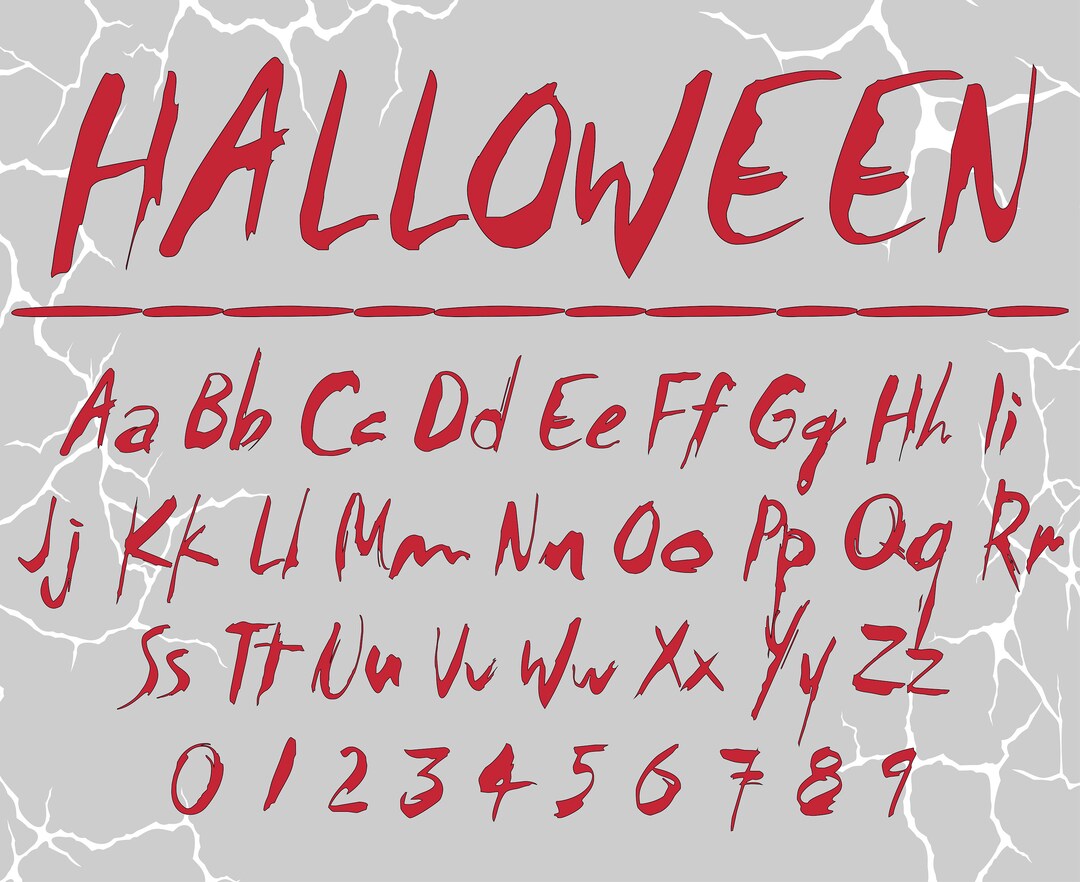 Halloween Font Horror Font Scary Font Creepy Font Spooky Font Halloween ...
