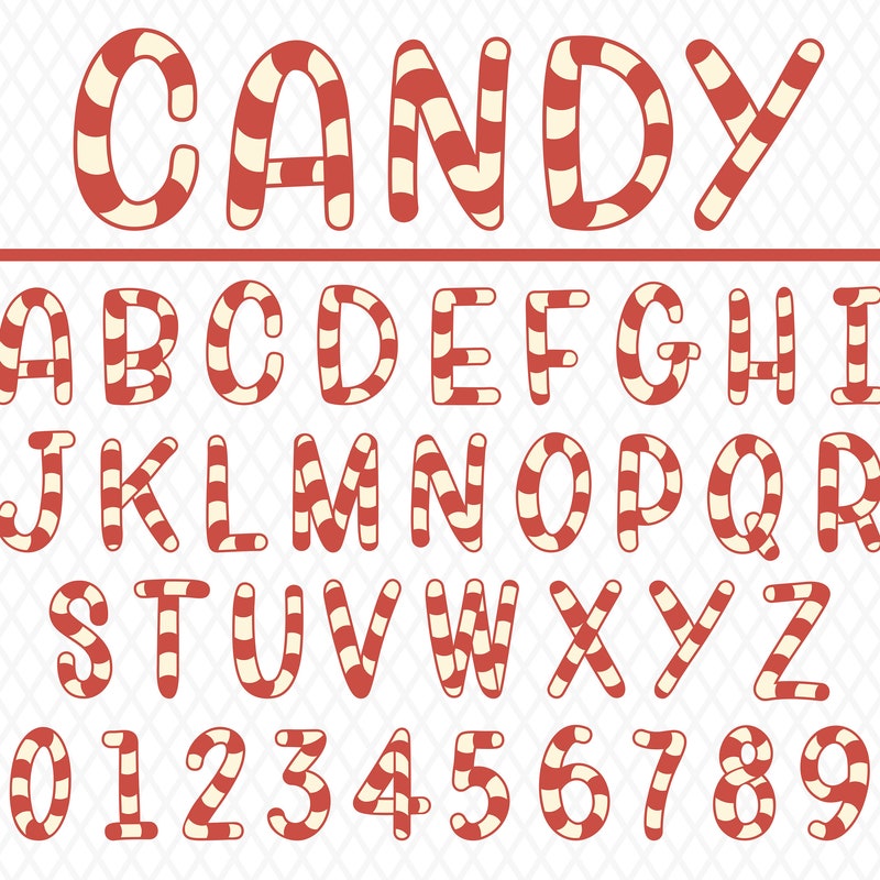 Candy Font - Etsy