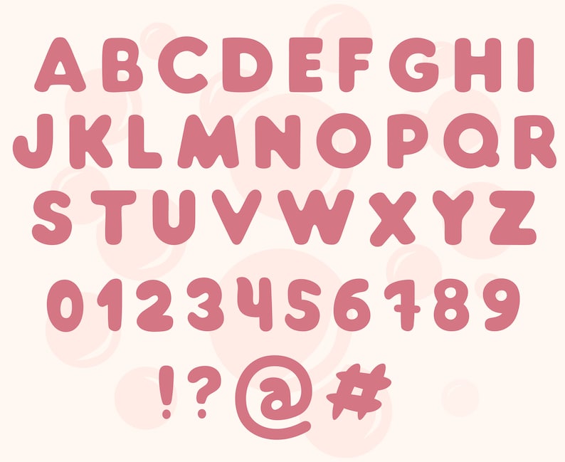Bubbly Font Bubble Letters Font Bubble Font Svg Ttf Layred For Etsy