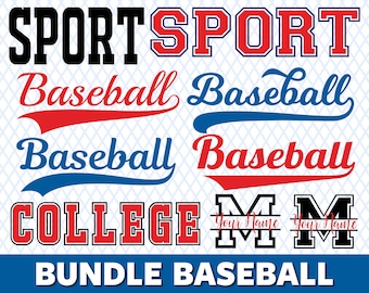 Baseball Font Baseball Script Baseball Font With Tails Softball Font ...