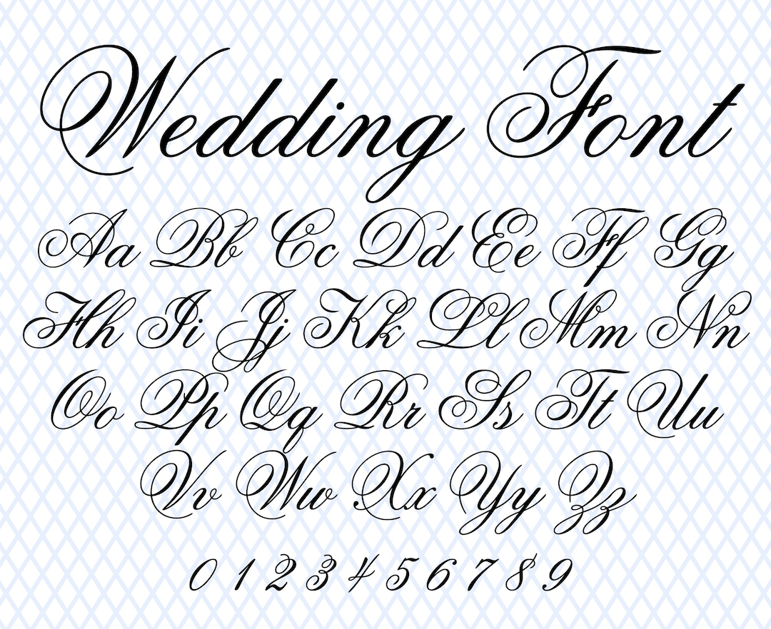 Wedding Font Invite Font Wedding Calligraphy Font Wedding Cursive Font ...