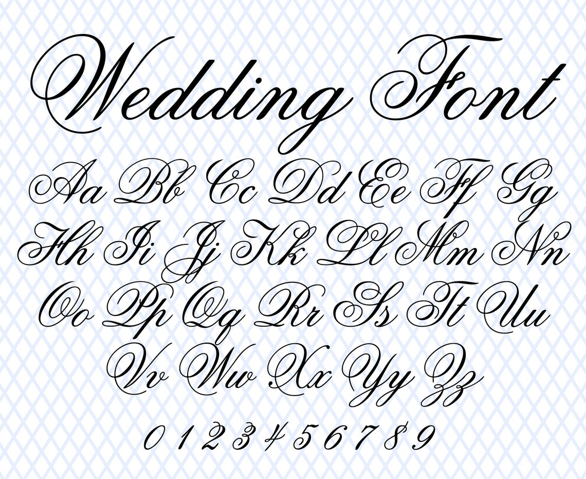 Wedding Font Invite Font Wedding Calligraphy Font Wedding Cursive Font ...