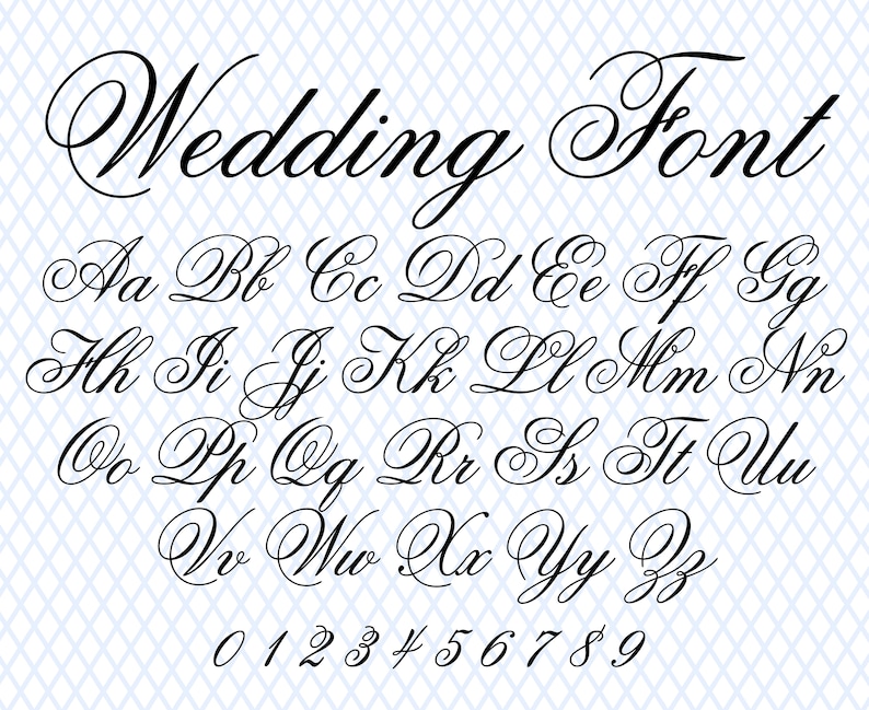Wedding Font Invite Font Wedding Calligraphy Font Wedding - Etsy