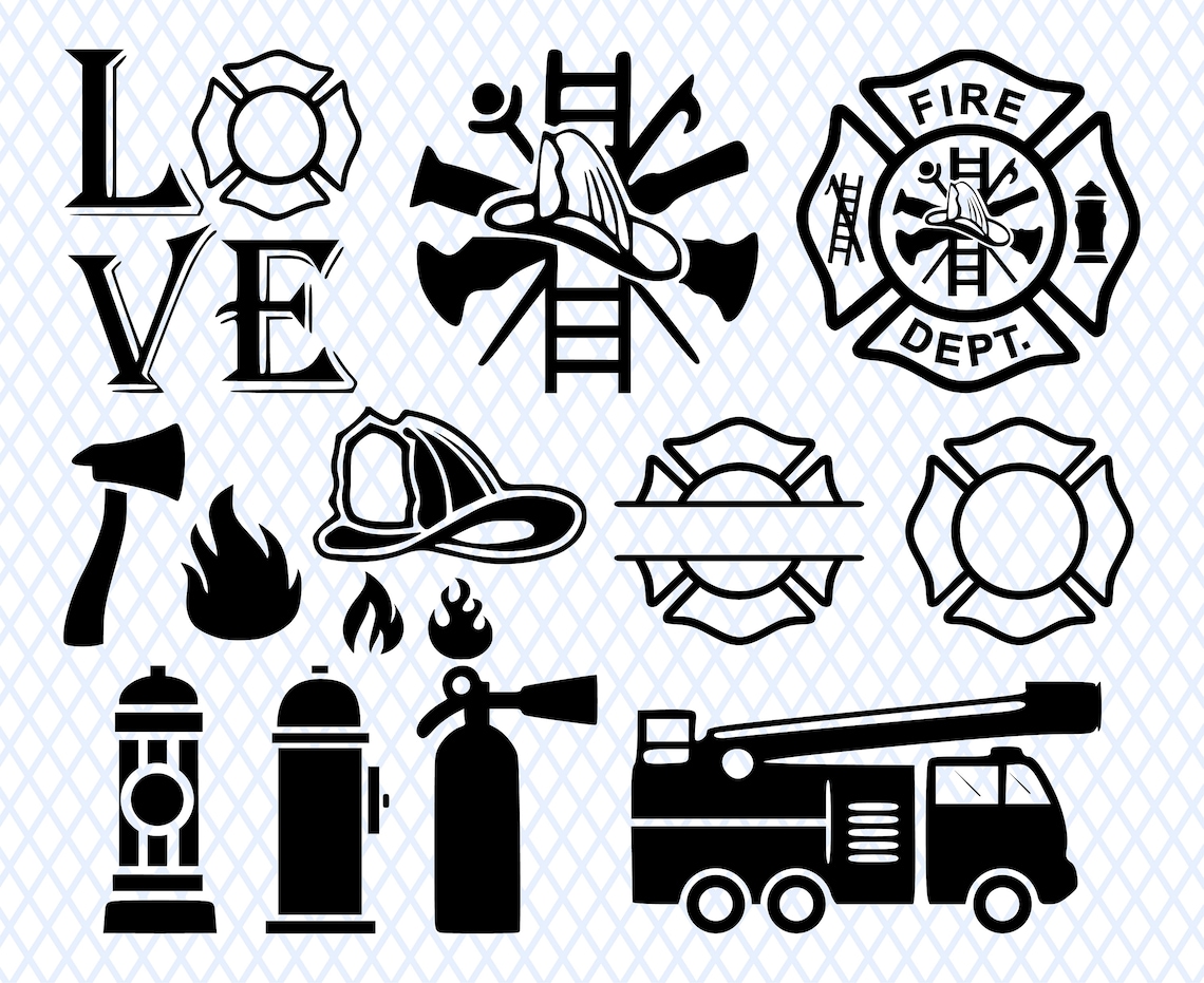 Fire Dept Svg Png Files Fire Department Logo Svg Fire - Etsy