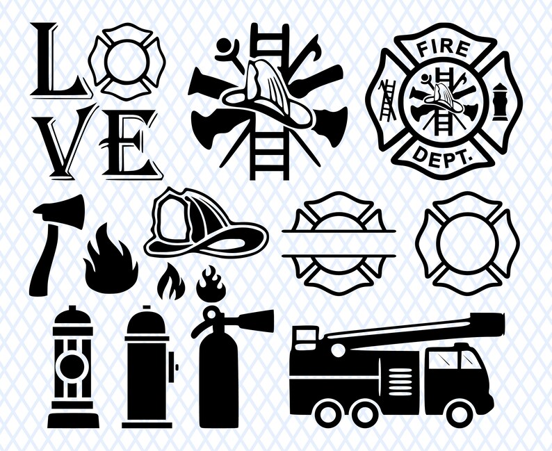Fire Dept Svg Png Files Fire Department Logo Svg Fire - Etsy