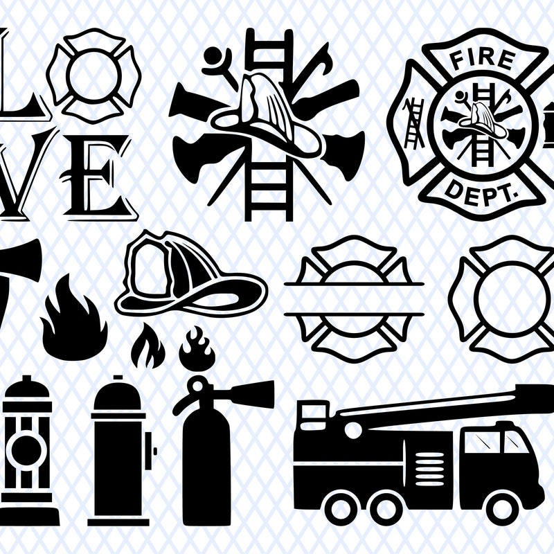 Fire Dept Decal - Etsy