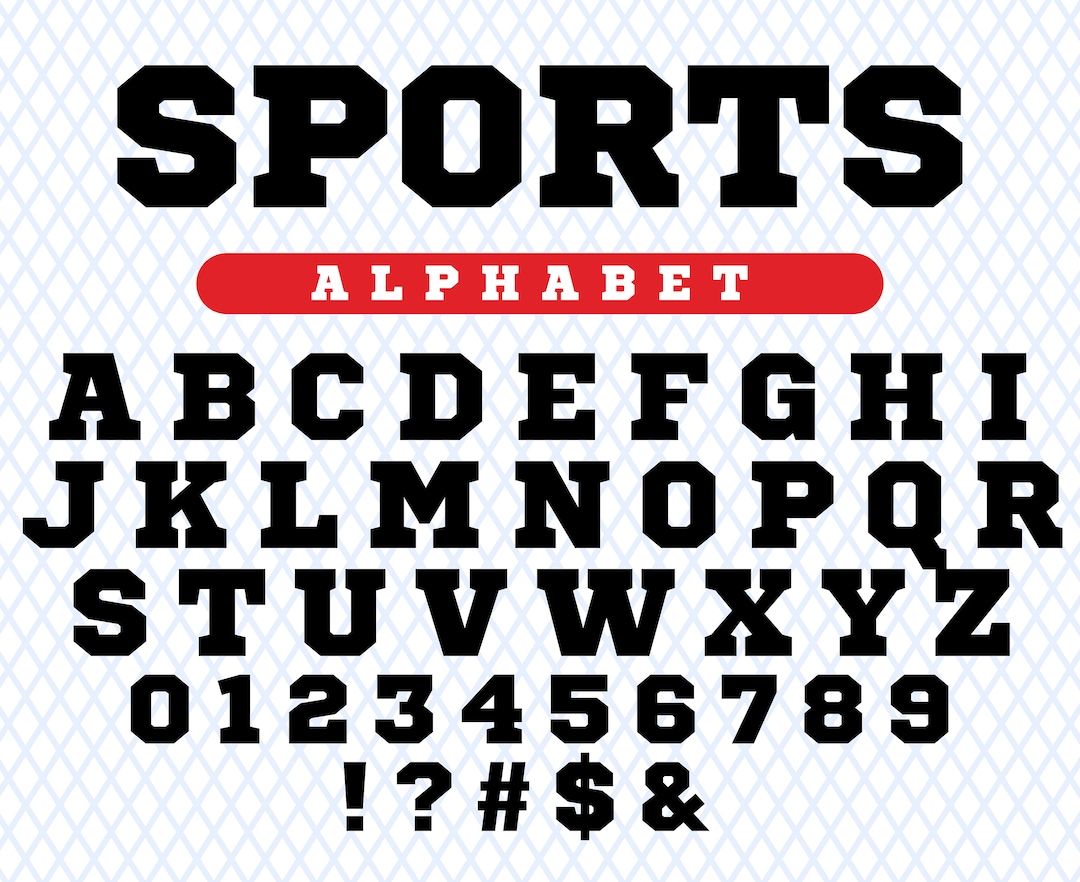 Sport Font Ttf Svg College Font Varsity Font Svg Sport Font Baseball ...