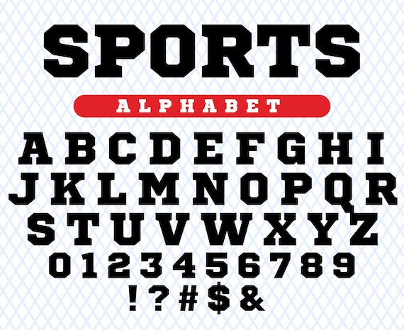 Sport Font Ttf Svg College Font Varsity Font Svg Sport Font - Etsy