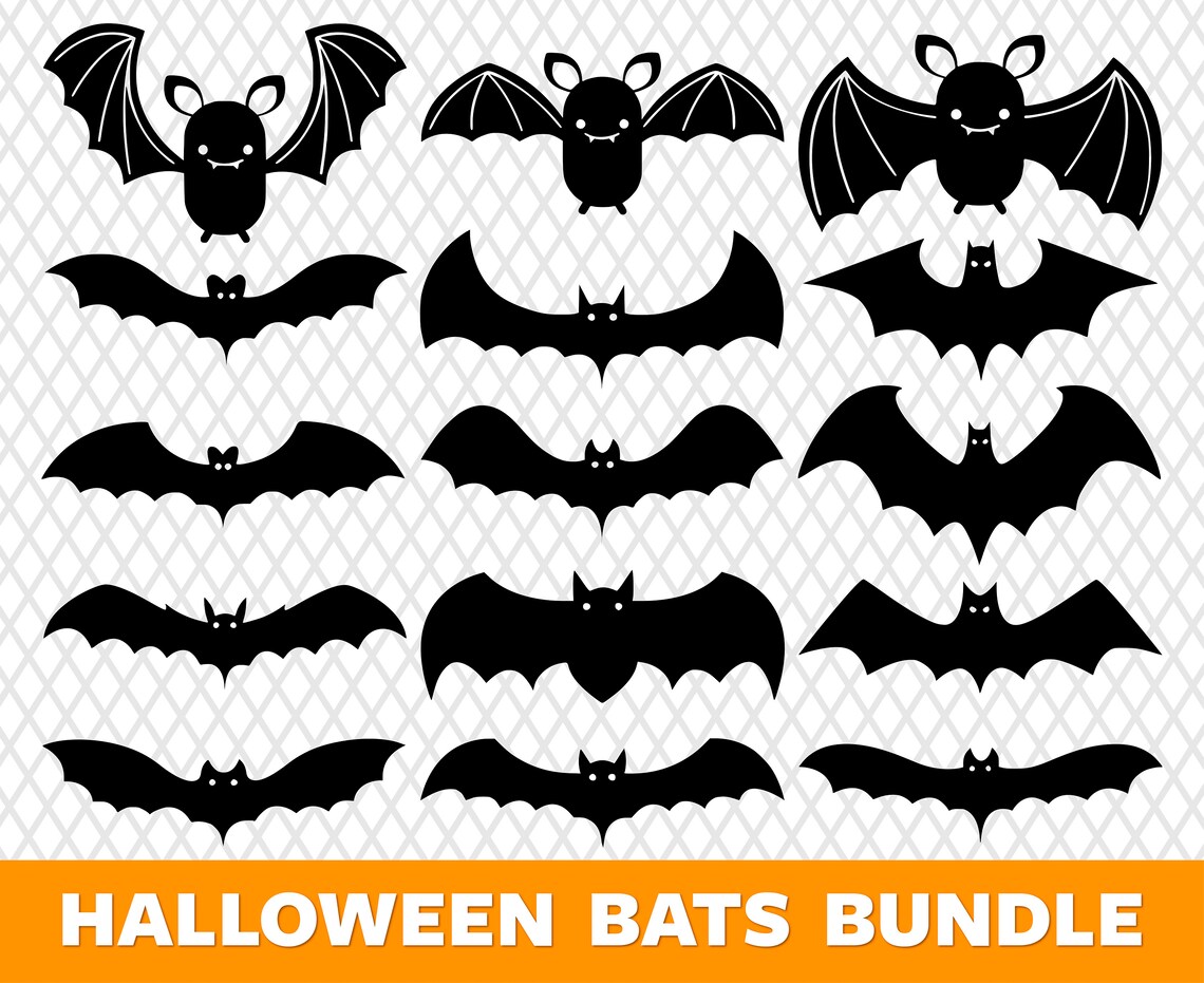 Bats Svg Bat Svg Cricut Bat Wings Svg Halloween Bat Svg Flying - Etsy