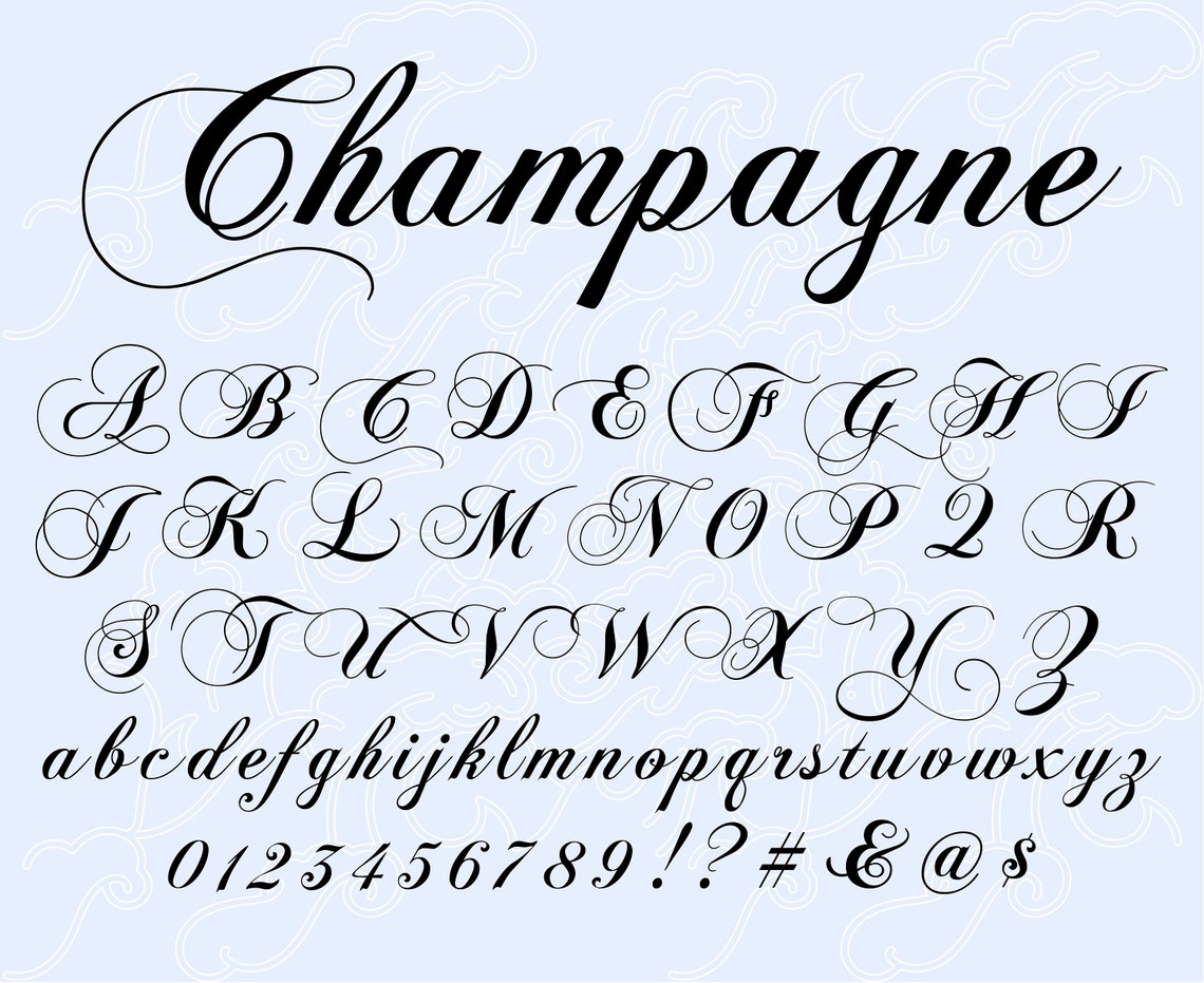 Cursive Font Curly Font Invite Font Wedding Font Cursive Script Font ...