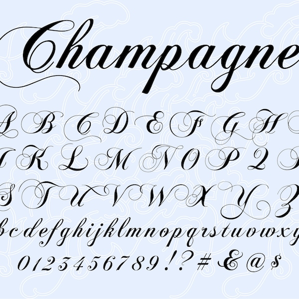 Curly Letters - Etsy