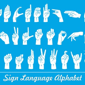 American Sign Language Svg Png Files ASL Svg ASL Png Deaf Font Hands ...