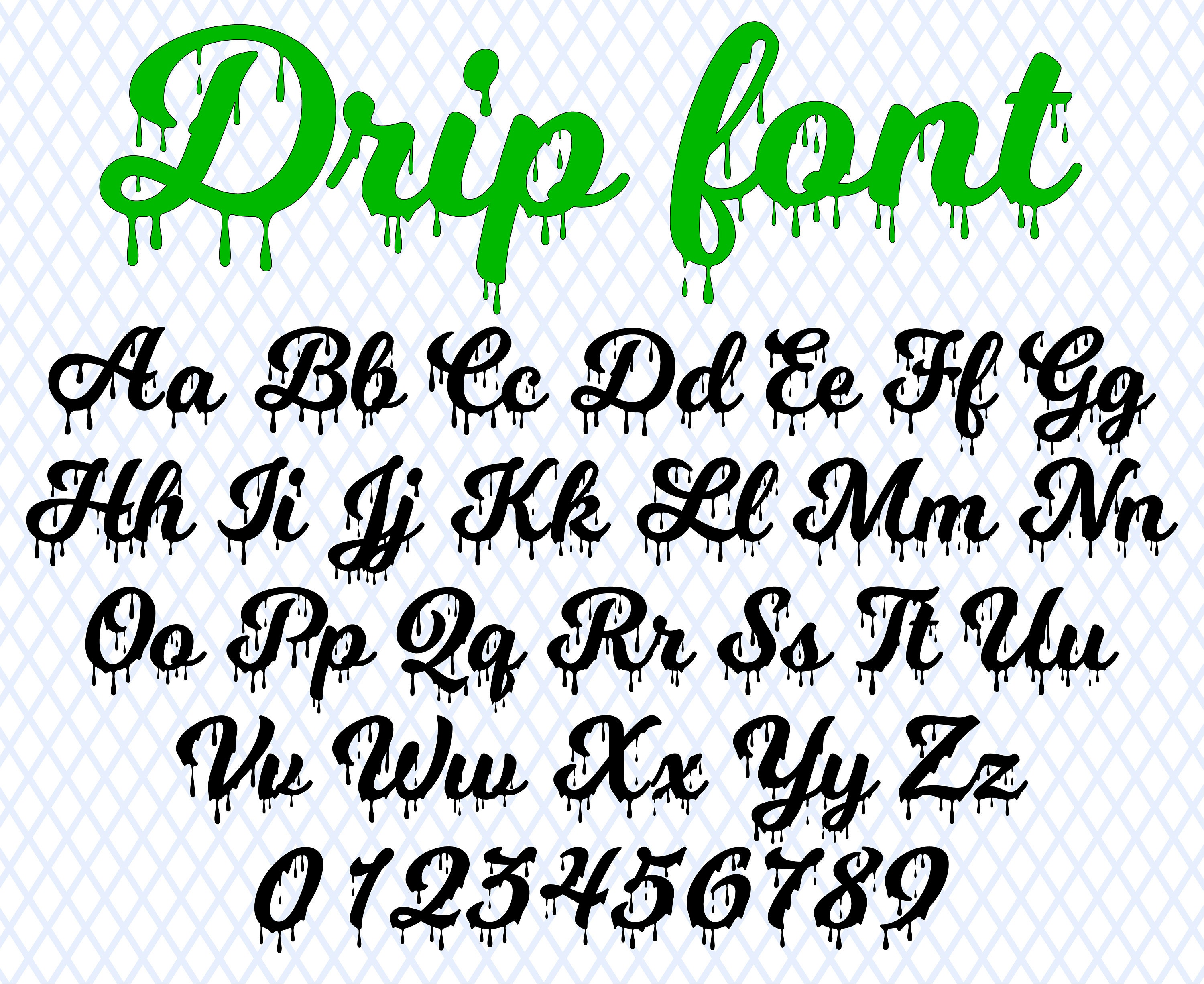 Drip Font Dripping Font Dripping Letters Font Dripping Letters - Etsy ...