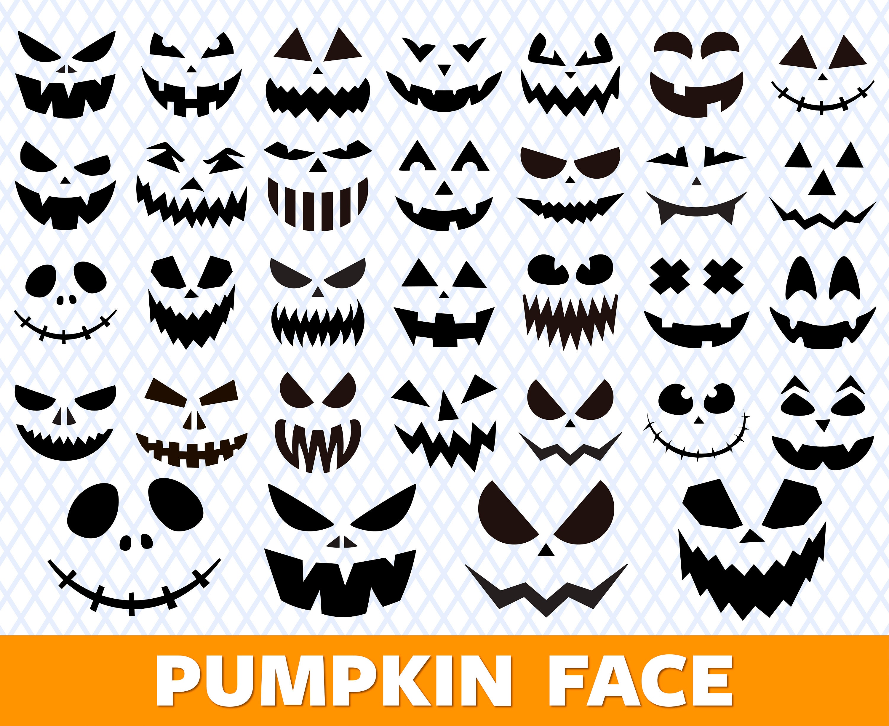 Pumpkin Face Svg Halloween Face Svg Scary Pumpkin Face Svg - Etsy Ireland