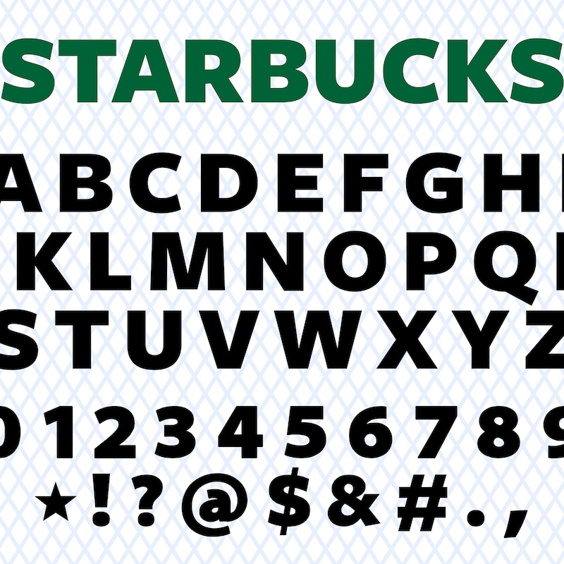 Starbucks Template - Etsy